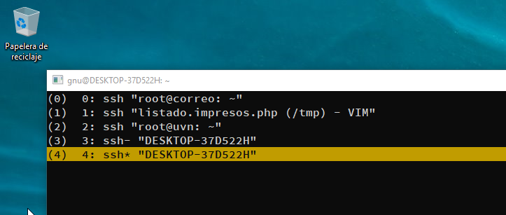 tmux, cliente multi ventana para bash en Windows 10 tmux, cliente multi ventana para bash en Windows 10
